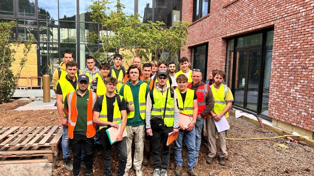 Visite de chantier pour les élèves du CFPH d'Ecully - Parcs & Sports